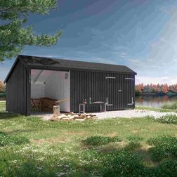 Stort havehus med skur - Ekstra uderum i haven - Inventarland