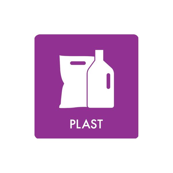 Pictogram udendørs 'PLAST'